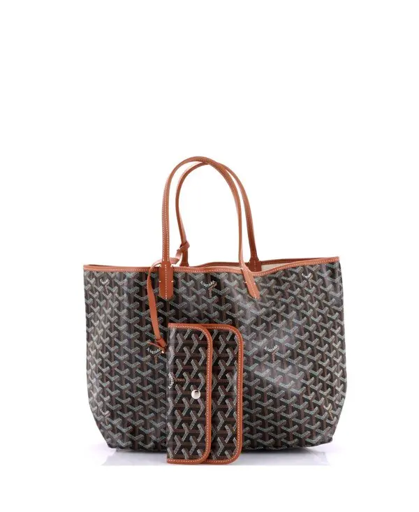 Goyard Saint Louis Pm Tote Coated Canvas - Brown