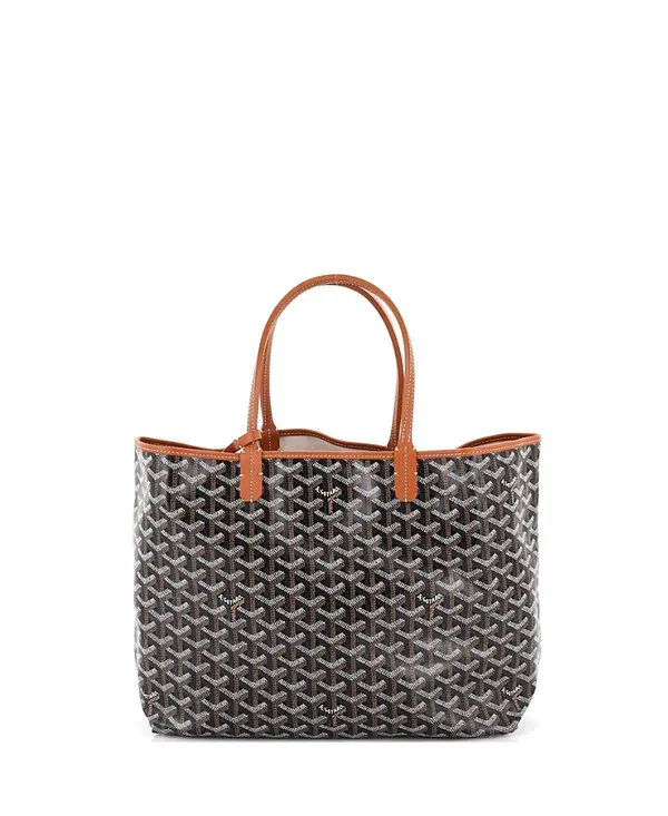Goyard Pm Saint Louis Tote Coated Canvas - Black