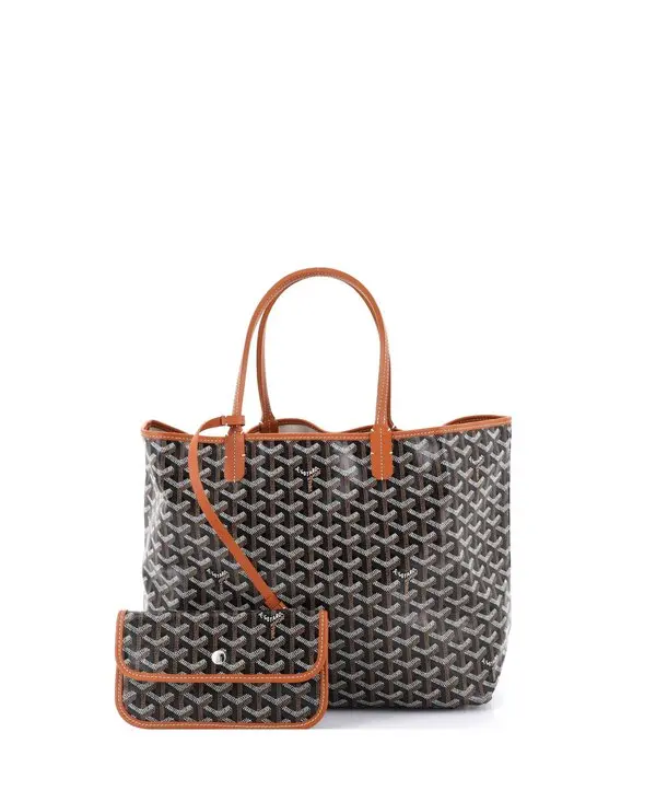 Goyard Pm Saint Louis Tote Coated Canvas - Black