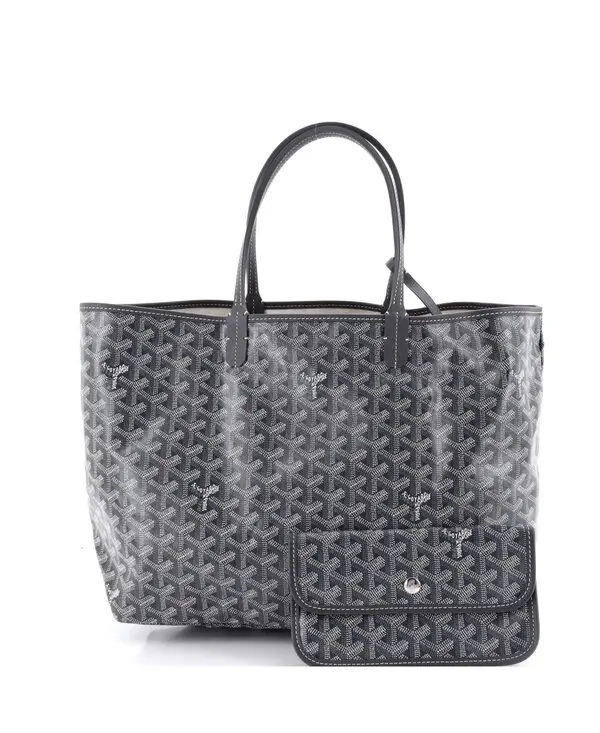 Goyard Pm Saint Louis Tote Coated Canvas - Gray