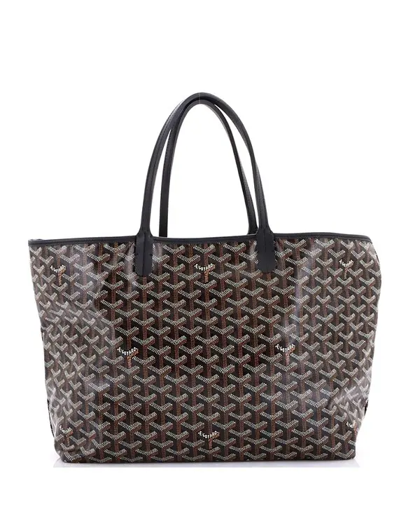 Goyard Pm Saint Louis Tote Coated Canvas - Black