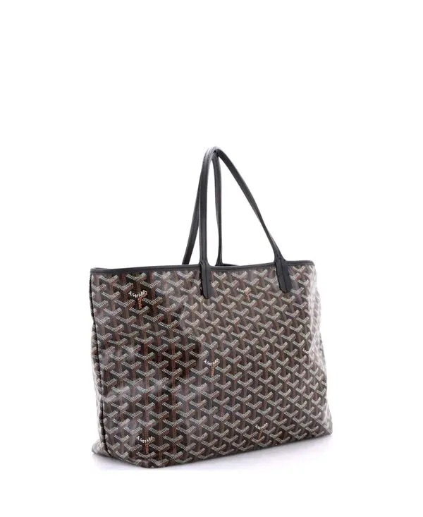 Goyard Pm Saint Louis Tote Coated Canvas - Black