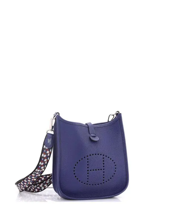 Hermès Tpm Evelyne Bag Gen Iii Maurice - Blue