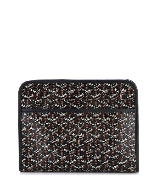 Goyard Jouvence Mm Toiletry Pouch Coated Canvas - Black