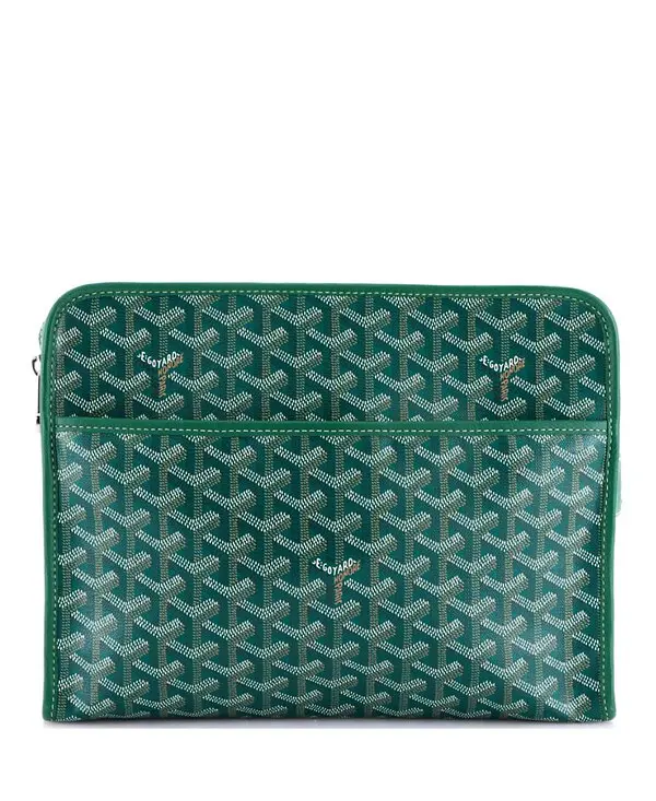 GOYARD Gm Jouvence Toiletry Pouch Coated Canvas - Green