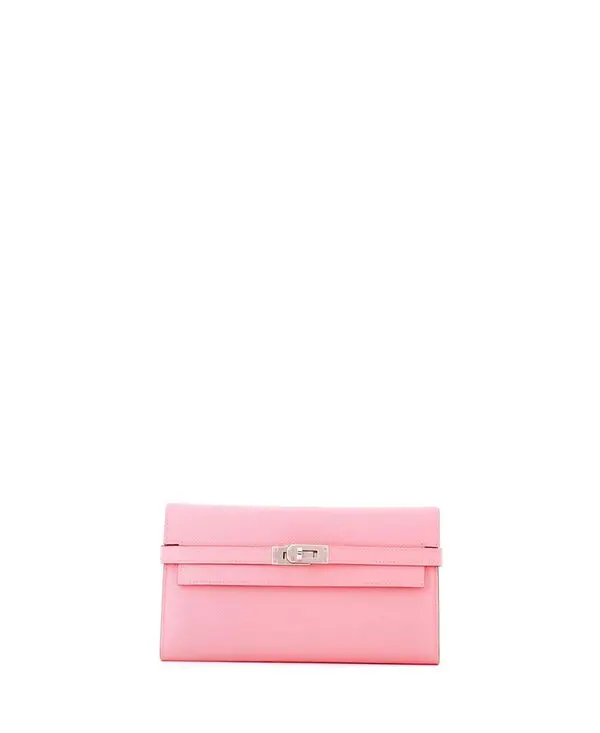 HERMES Long Kelly Wallet Epsom - Pink