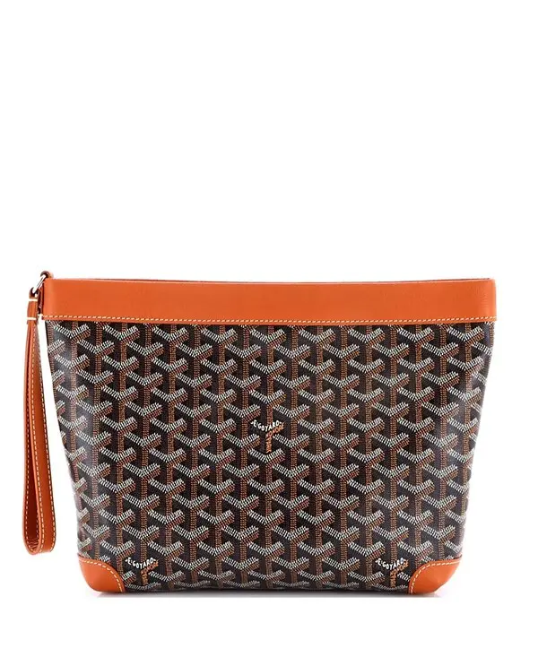 GOYARD Goyardine Conti Pouch Coated Canvas - Brown