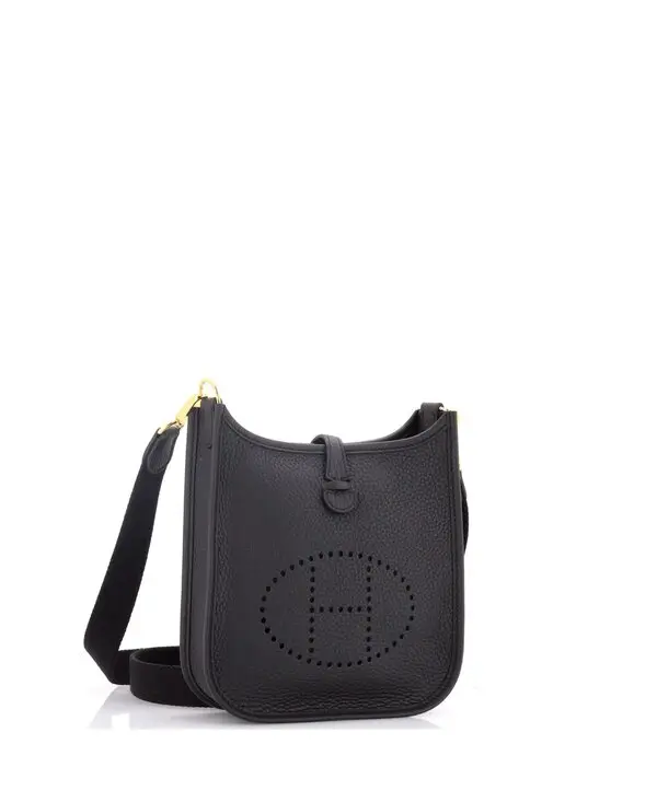 Hermès Tpm Evelyne Gen Iii Clemence Bag - Black