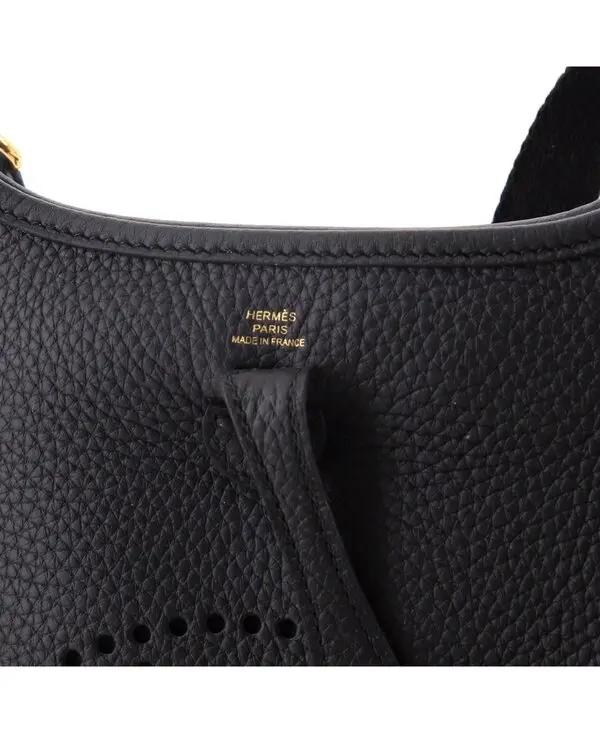 Hermès Tpm Evelyne Gen Iii Clemence Bag - Black