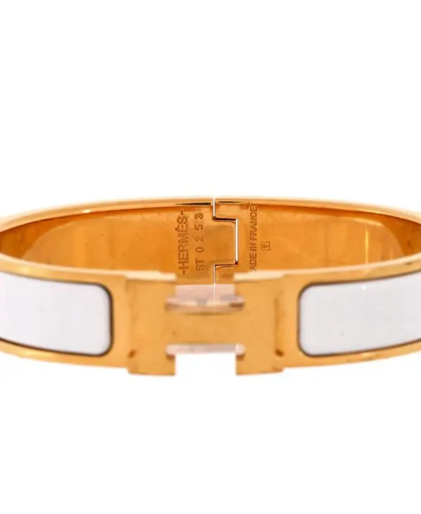 HERMES Narrow Clic H Bracelet