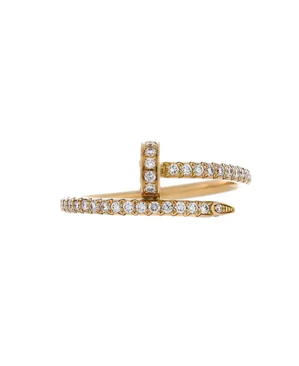 CARTIER Small Juste Un Clou Paved Ring 18k With Diamonds - Gold