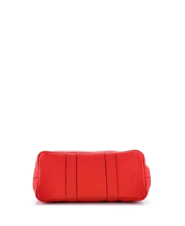 Hermès 30 Garden Party Tote Toile And Leather - Red