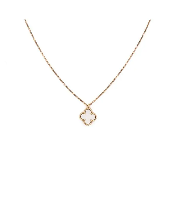 VAN CLEEF & ARPELS Sweet Alhambra Pendant Necklace 18k And Mother Of Pearl, 16 - Gold