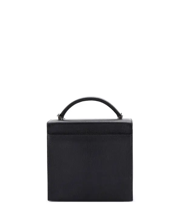 Hermès Cinhetic Top Handle Bag Verso Chevre Mysore - Black