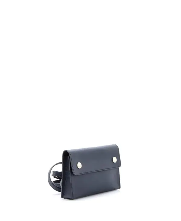 Hermès Double Snap Pochette Crossbody Epsom - Blue