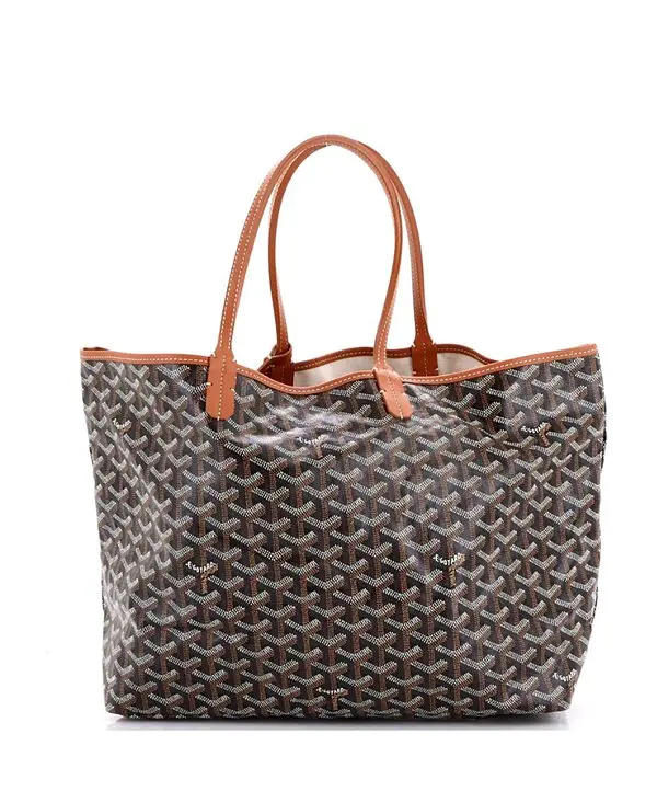 Goyard Pm Saint Louis Coated Canvas Tote - Brown