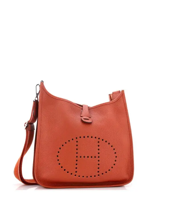 Hermès Pm Evelyne Bag Gen Iii Clemence - Brown