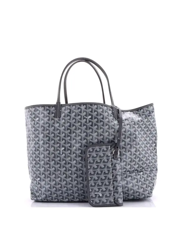 Goyard Gm Saint Louis Tote Coated Canvas - Gray