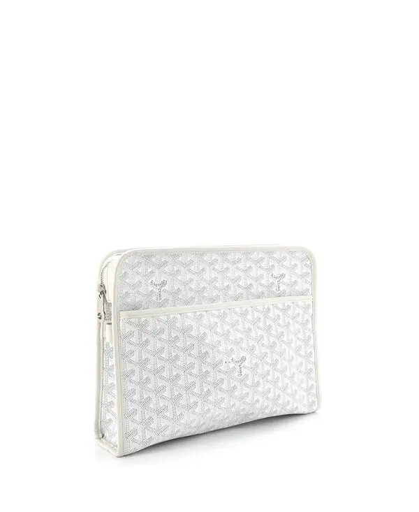 Goyard Jouvence Toiletry Pouch Coated Canvas - White
