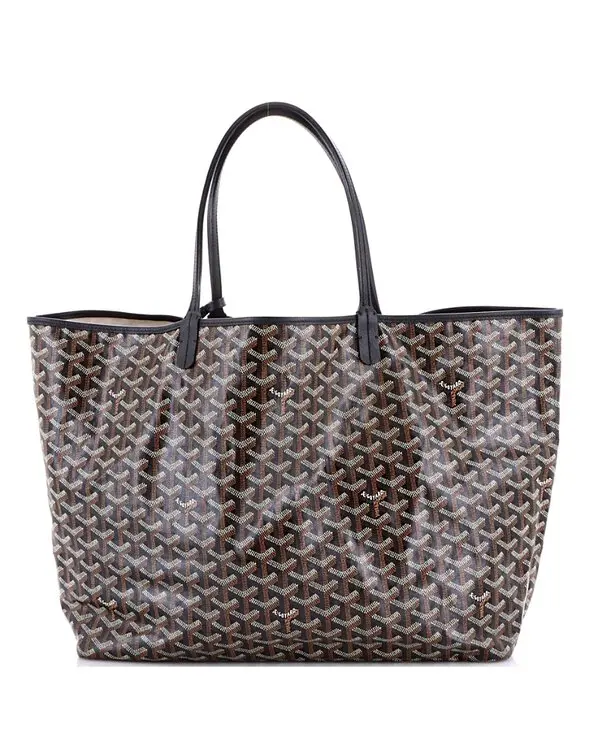 Goyard Gm Saint Louis Tote Coated Canvas - Black