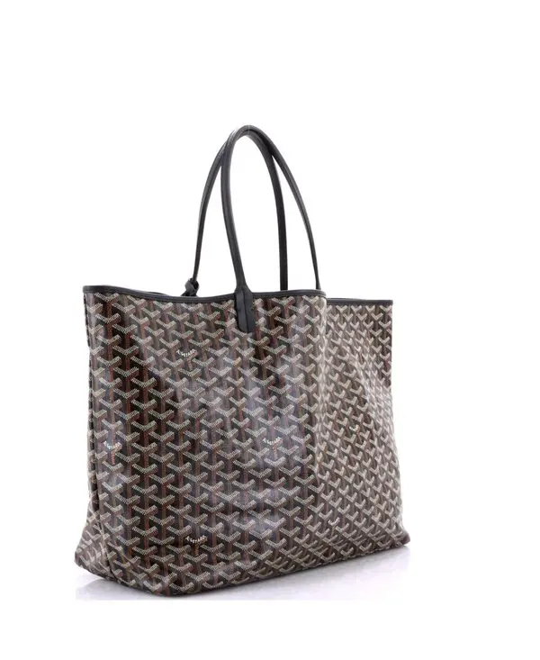 Goyard Gm Saint Louis Tote Coated Canvas - Black
