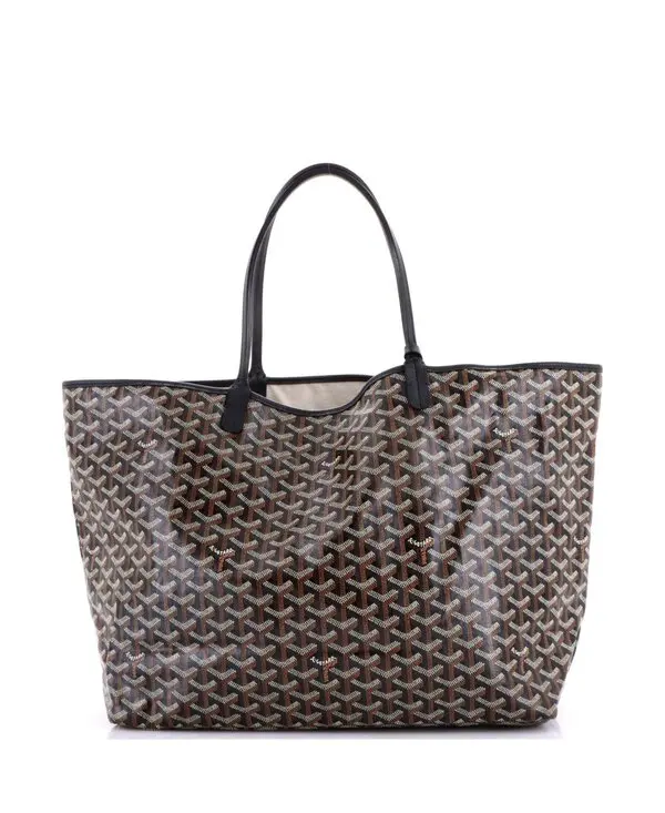 Goyard Gm Saint Louis Tote Coated Canvas - Black