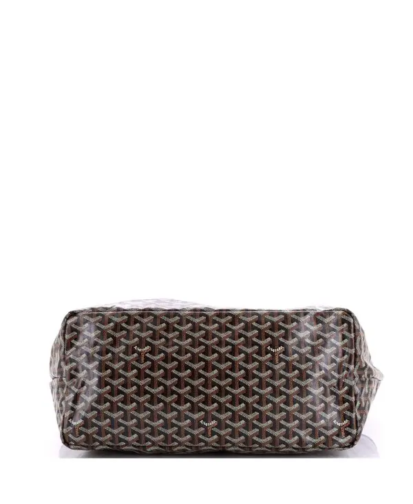 Goyard Gm Saint Louis Tote Coated Canvas - Black
