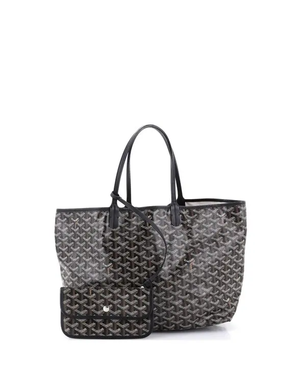 Goyard Pm Saint Louis Tote Coated Canvas - Black