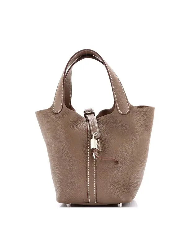 HERMES Pm Picotin Lock Bag Clemence