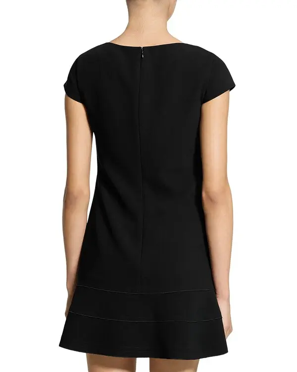 Theory Tiered Seam Cap Sleeve Dress
