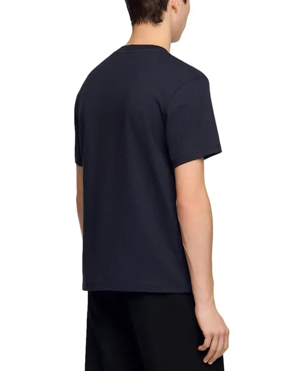 Sandro Classic Retro Logo T-shirt - Navy Blue