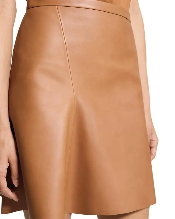 Theory Leather Mini Skirt