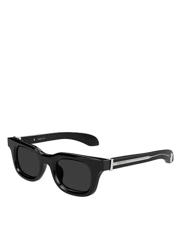 Alexander McQueen Rectangular Sunglasses, 46mm