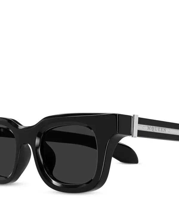 Alexander McQueen Rectangular Sunglasses, 46mm