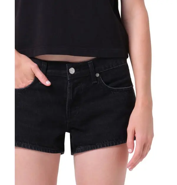 AGOLDE Low Rise Parker Denim Shorts