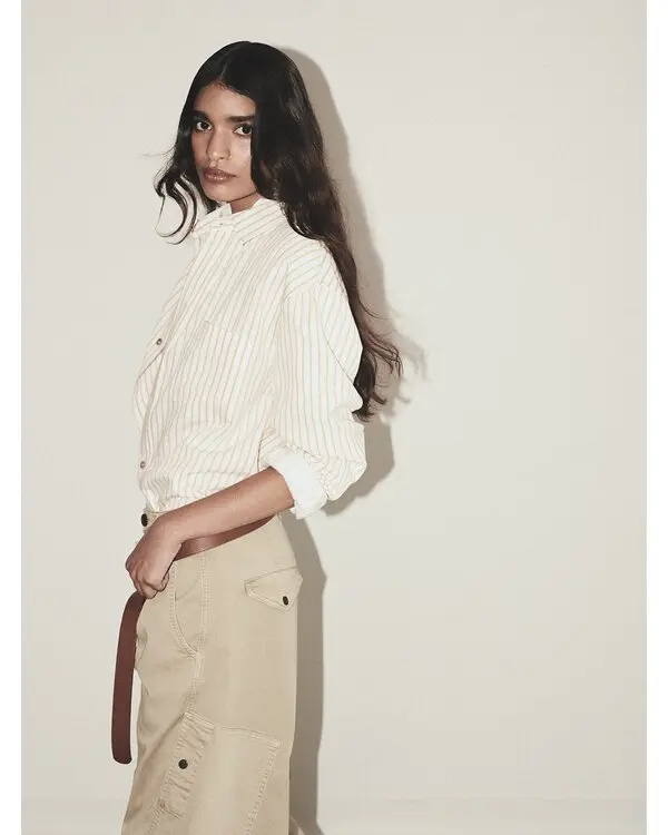 Citizens Of Humanity Kayla Button-front Shirt - Sherbert Stripe