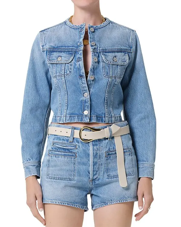 Citizens Of Humanity Devin Collarless Denim Jacket - Cecil