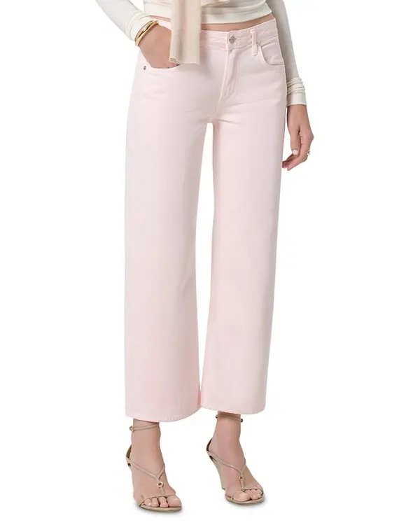 Citizens Of Humanity Faye Vintage Mid Rise Straight Ankle Jeans - Pale Coral