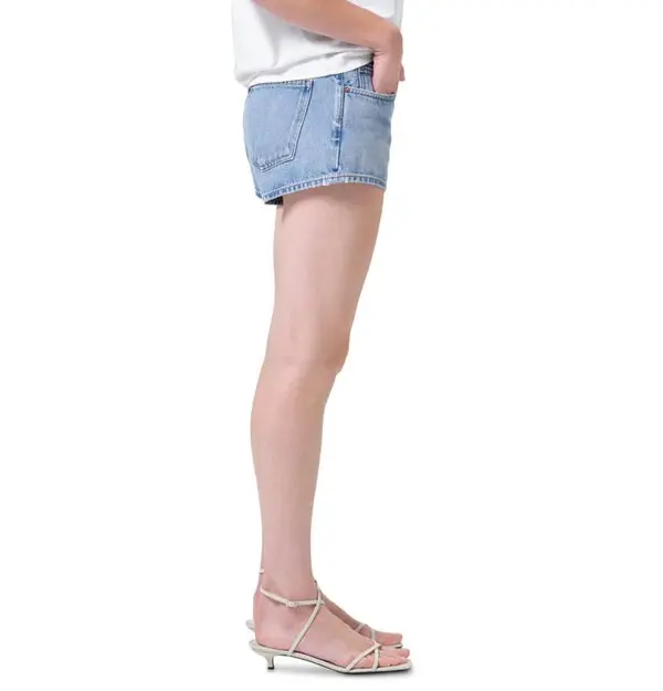 AGOLDE Low Rise Parker Denim Shorts