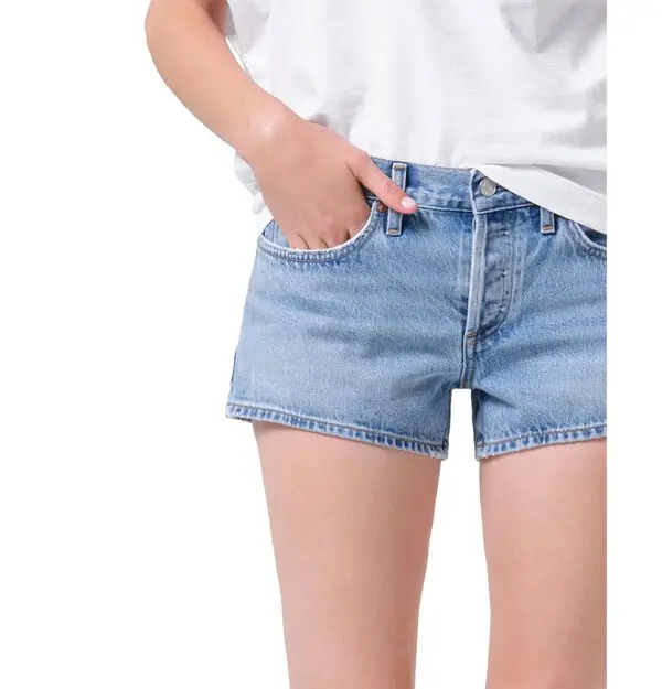 AGOLDE Low Rise Parker Denim Shorts