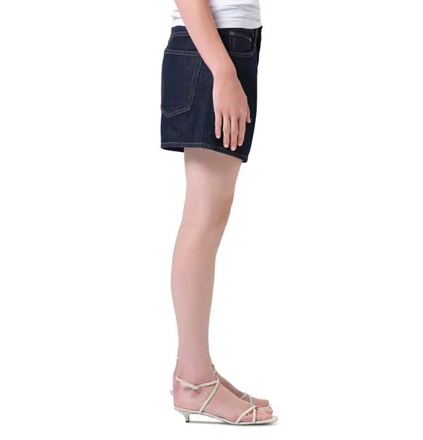 AGOLDE Leith Denim Shorts - Rinse
