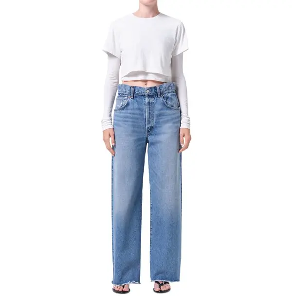AGOLDE Lyonne Straight Leg Jeans - Outbreak