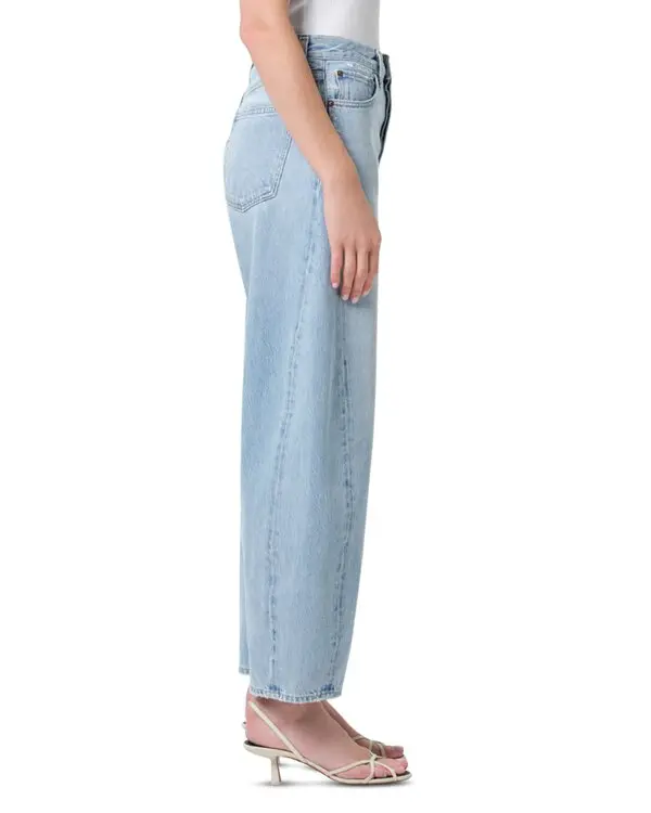 AGOLDE Luna Pieced High-rise Barrel Jeans - Addition