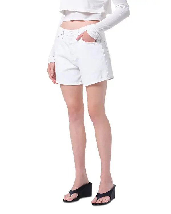 AGOLDE Leith Denim Shorts - Marshmallow