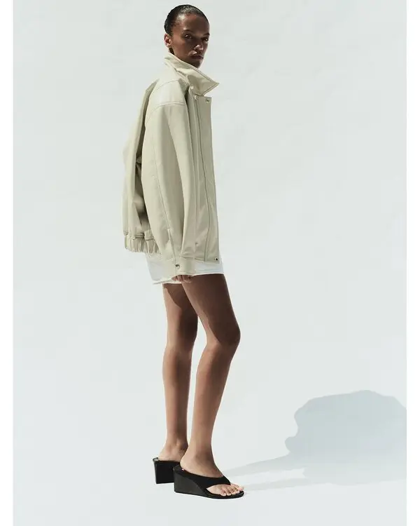 AGOLDE Leith Denim Shorts - Marshmallow