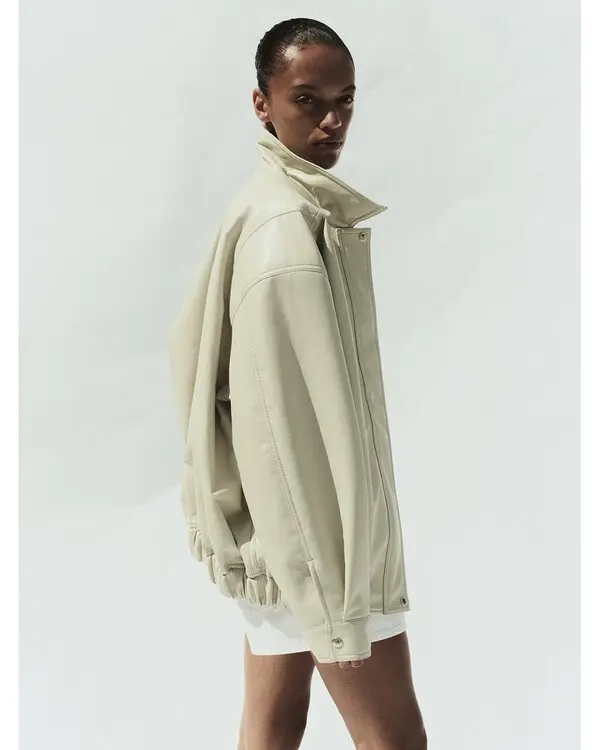 AGOLDE Leith Denim Shorts - Marshmallow