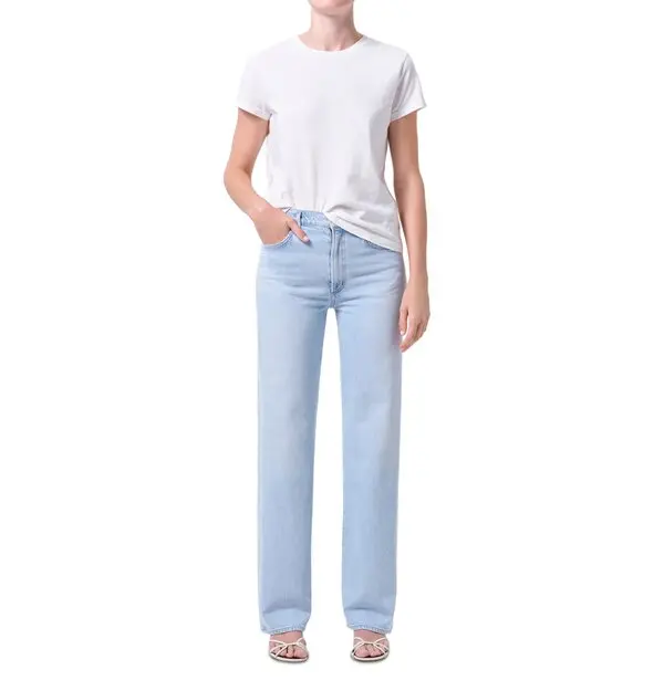 AGOLDE Harper Mid-rise Relaxed Straight Jeans - Flaunt