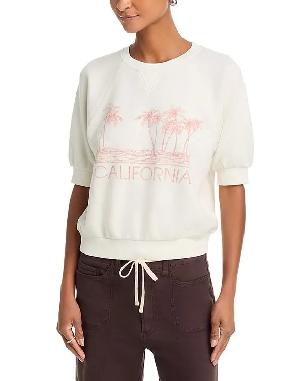 Paige Queenie Sweatshirt Top - Ivory Multi