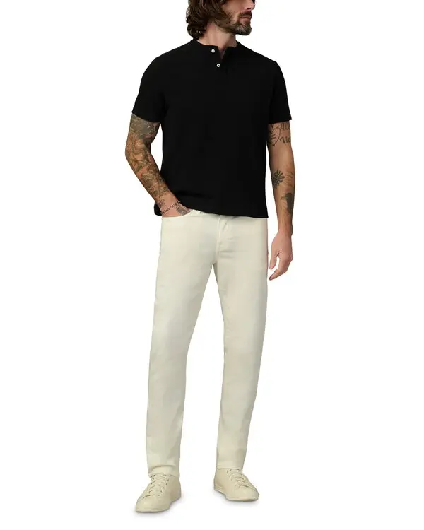 Joe's Jeans Modern Pique Henley Shirt - Black