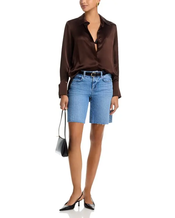 L'Agence River Mid-rise Bermuda Shorts - Scottsdale